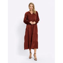 Heine Kleid in rotbraun | Gr.: 48