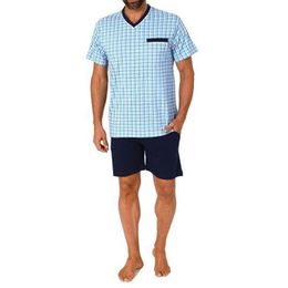 Normann kurzarm Schlafanzug Shorty Pyjama - 82817 in hellblau | Gr.: 56