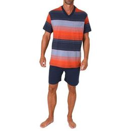 Normann kurzarm Schlafanzug Shorty Pyjama - 80500 in rot | Gr.: 46