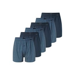 Schiesser Boxershorts Singel-Jersey in Dunkelblau | Gr.: XL