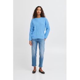 Ichi Strickpullover IHBOSTON Loose fit in Azure Blue | Gr.: XS
