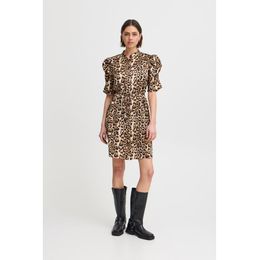 Ichi Kleid IXNINA Regular fit in Stucco Leo Print | Gr.: 40