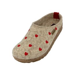 Haflinger Hausschuhe f&uuml;r Damen in beige | Gr.: 42
