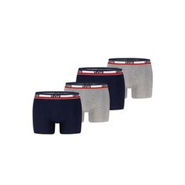 Levi's Levi ́s Boxershorts LEVIS MEN REPEAT SPW LOGO BOXER BRIEF 4P in Navy / Grey Melange | Gr.: M