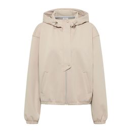 Cecil Modernes Piqu&eacute; Blouson mit Kapuze in Grain Beige | Gr.: XXL