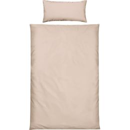Erwin M&uuml;ller Erwin M&uuml;ller Mako-Single-Jersey Bettw&auml;sche Ansbach in beige | Gr.: 155 x 200 + 80 x 80 cm