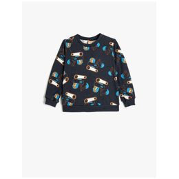 KOTON Sweatshirt in Marineblau Gemustert | Gr.: 4-6 Jahre