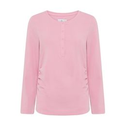 neun 9 monate Umstandsshirt in rosa/wei&szlig; | Gr.: 40-42
