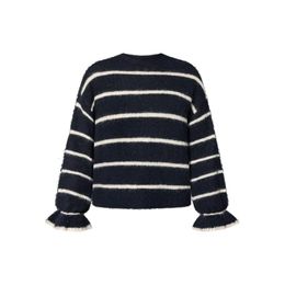 Zero Pullover gestreift mit Wolle in Patch Dark Blue/Cream | Gr.: XL