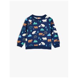 KOTON Sweatshirt in Marineblau Gemustert | Gr.: 4-6 Jahre