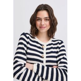 Fransa Strickjacke FRIDALIA Regular fit in navy blazer stripe | Gr.: XXL