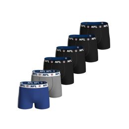 NFL Boxershort 6er Pack in Schwarz/BlauMix | Gr.: M