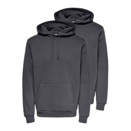 Only & Sons ONLY & SONS Sweatshirt / Hoodie Ceres in Grey pinstripe | Gr.: M