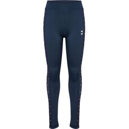 Hummel Leggings Hmljr Mix M&auml;dchen in BLACK IRIS | Gr.: 128