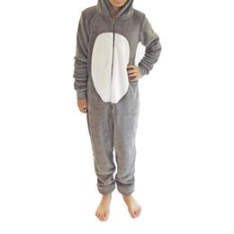 Normann Jumpsuit Overall Onesie Schlafanzug Tier - 50981 in Grau | Gr.: 116