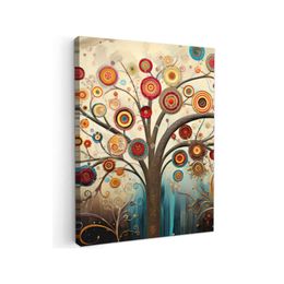 MuchoWow Leinwand bilder Stilvoller Baum (BxH) | Gr.: 60x90 cm