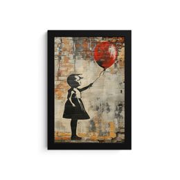 MuchoWow Poster mit Leiste Ballon (BxH) | Gr.: 20 x 30 cm