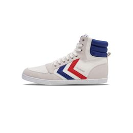 Schn&uuml;rsenkel Sneaker Hummel Slimmer Erwachsene in WHITE/BLUE/RED/GUM | Gr.: 40