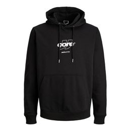 Jack & Jones Jack & Jones Sweatshirt JCOCLUB FRONT PRINT SWEAT HOOD in Schwarz | Gr.: S