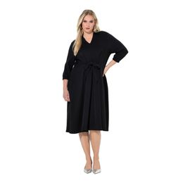 Ulla Popken Midikleid in schwarz | Gr.: 58-60