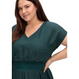 sheego Damen Maxi-Kleid, Gr&uuml;n, Gr. 56, Maxikleider, Material: Viskose