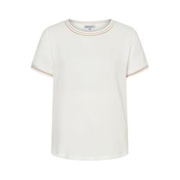 More & More More & More Blusenshirt mit Kontrastabschl&uuml;ssen in offwhite | Gr.: 44