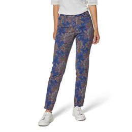 Madeleine Mode MADELEINE Schlanke Jeans mit Paisley-Print in lilablau / multicolor | Gr.: 36