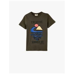 KOTON T-shirt in Anthrazit | Gr.: 7-8 Jahre