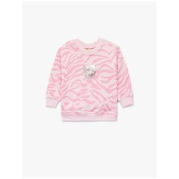 KOTON SWEATSHIRTS in Rosa Gemustert | Gr.: 86-92