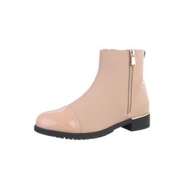 Ital-Design Stiefelette in Beige | Gr.: 40