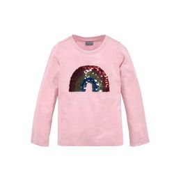 Kidsworld Langarmshirt in rosa | Gr.: 128/134