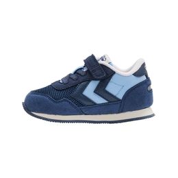 Hummel Elastische Schn&uuml;rsenkel Sneaker Reflex Multi Kinder in ENSIGN BLUE | Gr.: 21