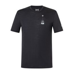 super.natural M TEABAG WORLD TEE in schwarz | Gr.: XL