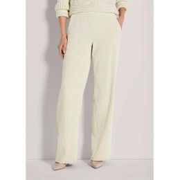 Madeleine Mode MADELEINE Weite Cordhose mit elastischem Bund in perlwei&szlig; | Gr.: 17