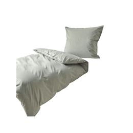 Traumschlaf Bettw&auml;sche Melange in olive | Gr.: 155 x 220 + 80 x 80 cm