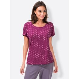 WITT WEIDEN Shirts in beere + beere-gepunktet | Gr.: 48/50
