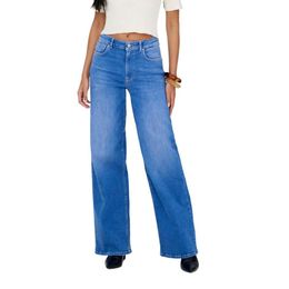 Only Jeans ONLMADISON BLUSH HW WIDE comfort/relaxed in Blau | Gr.: L/L32