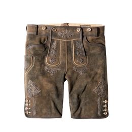 Stockerpoint Lederhose "Beppo 4" in bison gespeckt | Gr.: 54