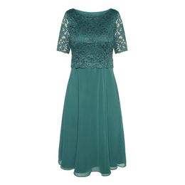 Vera Mont Cocktailkleid mit Spitze in Dark Emerald | Gr.: 50