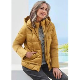 GOLDNER Kurzgr&ouml;&szlig;e: Steppjacke mit Kapuze in messing | Gr.: 23