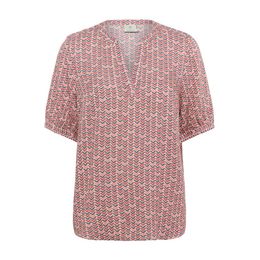 Kaffe Kurzarm-Bluse BPmette Regular fit in Pink/Grey Graphic print | Gr.: L