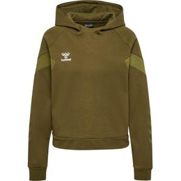 Hummel Kapuzenpullover Raglan&auml;rmel Hmltravel Damen in MILITARY OLIVE | Gr.: L