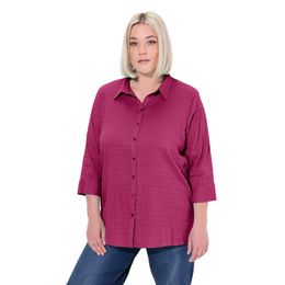 Ulla Popken Hemdbluse in magnolienrot | Gr.: 50-52