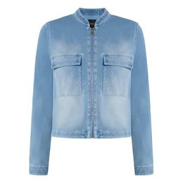 Zero Jeansjacke mit Rei&szlig;verschluss in Blue Denim | Gr.: 42