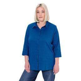 Ulla Popken Hemdbluse in kobaltblau | Gr.: 46-48