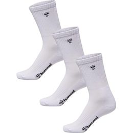 Hummel Long Socken Hmljr 3-Pack Lebensstil Kinder in WHITE | Gr.: 28-31