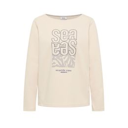 Cecil Sea FP Embroidery T-Shirt in Pearl Beige | Gr.: M