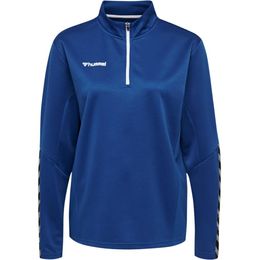 Hummel Halbrei&szlig;verschluss Sweatshirt Hmlauthentic Damen in TRUE BLUE | Gr.: L