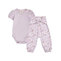 m&uuml;sli Set aus Kurzarmbody und Babyhose in Bloom/ Tofu/ Pecan | Gr.: 56