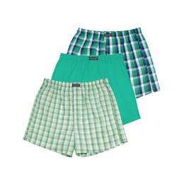 Normani 3 St&uuml;ck Herren Web Boxershorts in Gr&uuml;n | Gr.: XL